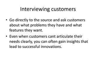 Market research and identifying customer needs | PPTX