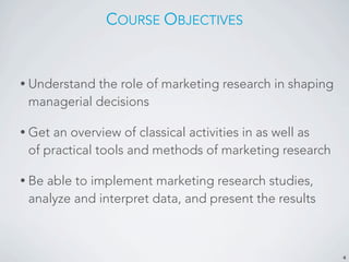 Market Research - course slides | PDF