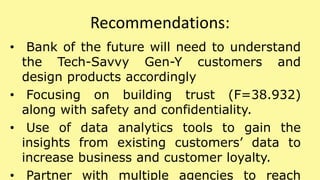 Market research final presentation(Banking preference) | PPT