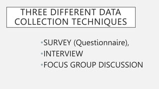 ENTREPRENUERSHIP MODULE 3 MARKET RESEARCH | PPTX