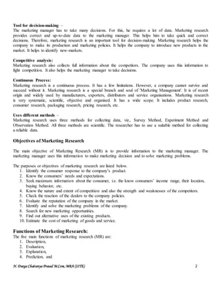 Market research notes | PDF