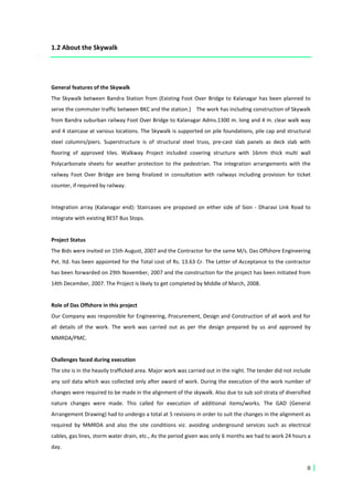 Market research on the Bandra Skywalk | PDF
