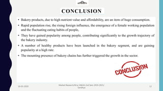 Market research on bakery restaurant by sandhya | PPTX