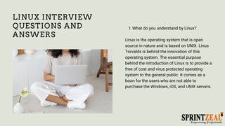 LINUX INTERVIEW QUESTIONS AND ANSWERS 2022 | PDF