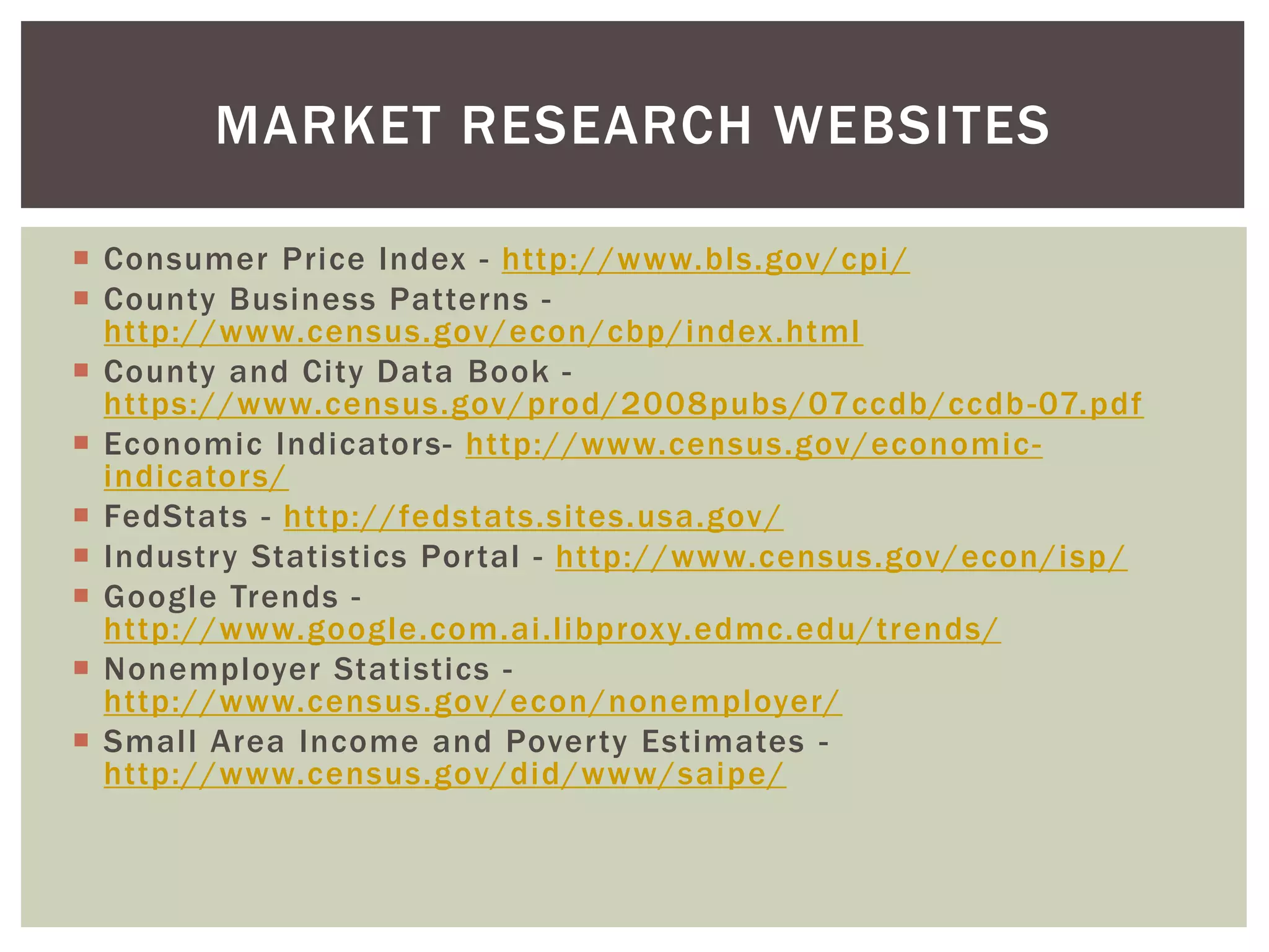 Market Research: The Basics | PPTX