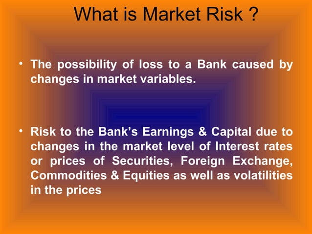 Market risk | PPT | Stocks and Bonds | Personal Investing