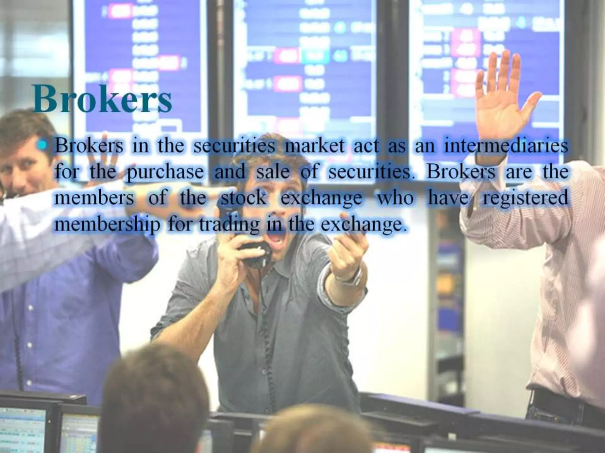 Markets and brokers | PPTX