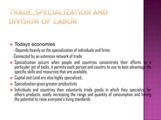 Markets and government in a modern economy | PPTX