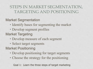 Segmentation, Targeting, and Positioning | PPT