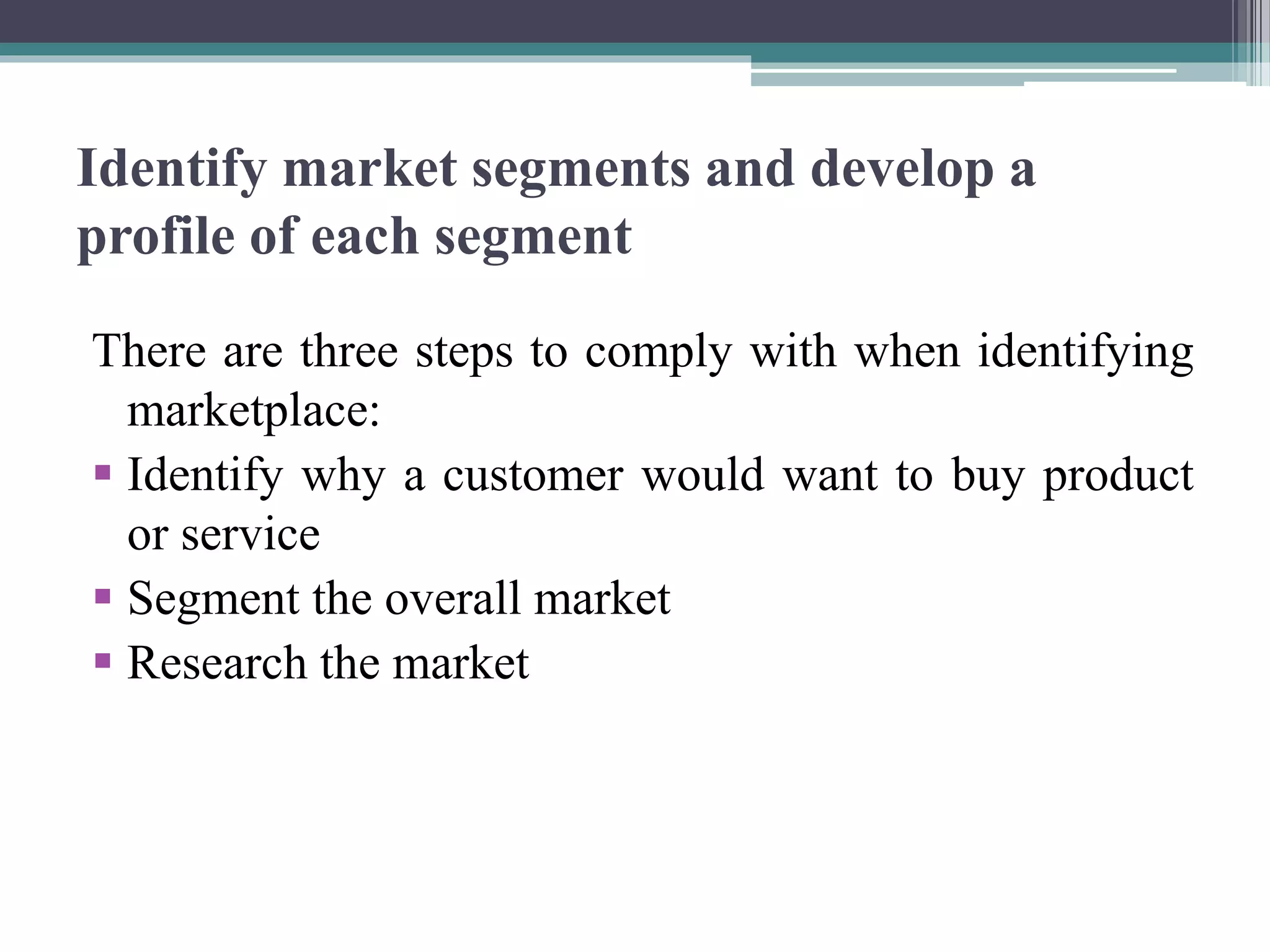 Market segment analysis | PPT