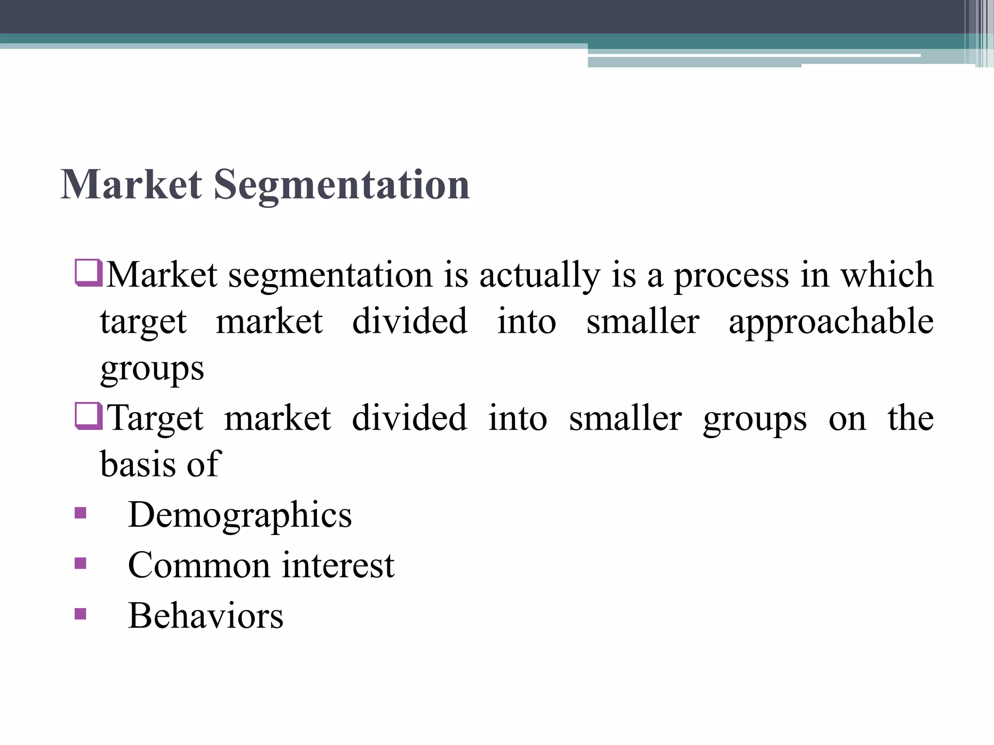 Market segment analysis | PPT