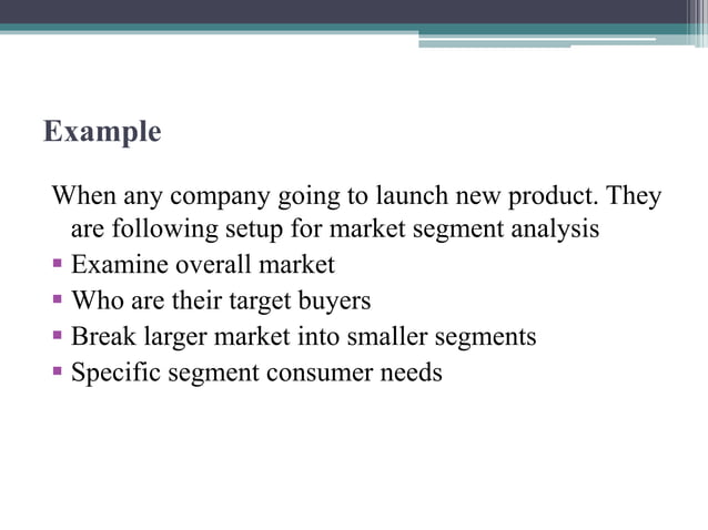 Market segment analysis | PPT