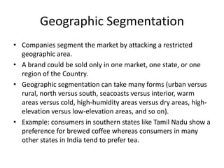 Market segmentation | PPTX