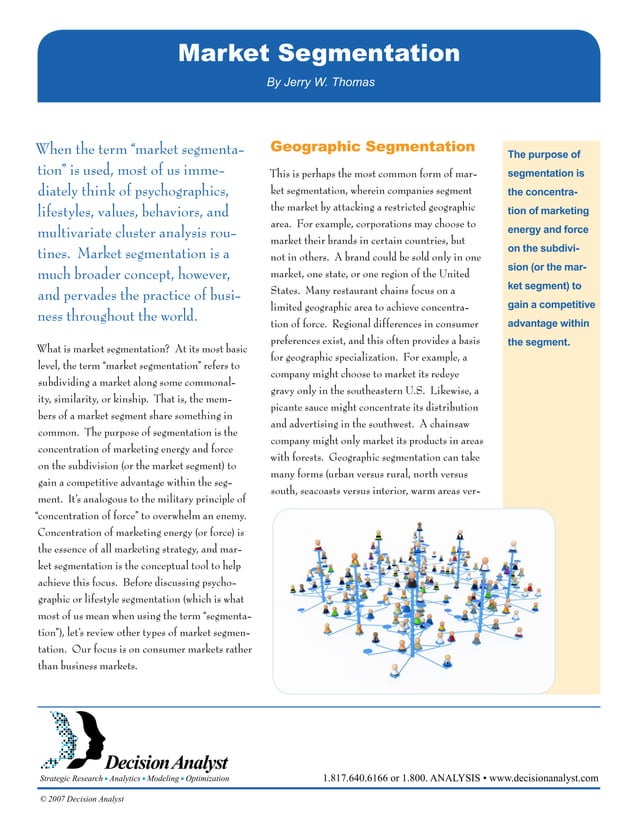 Market segmentation | PDF