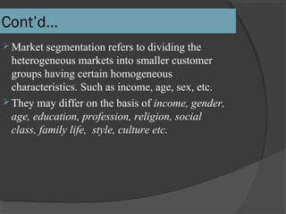 Market segmentation | PPT
