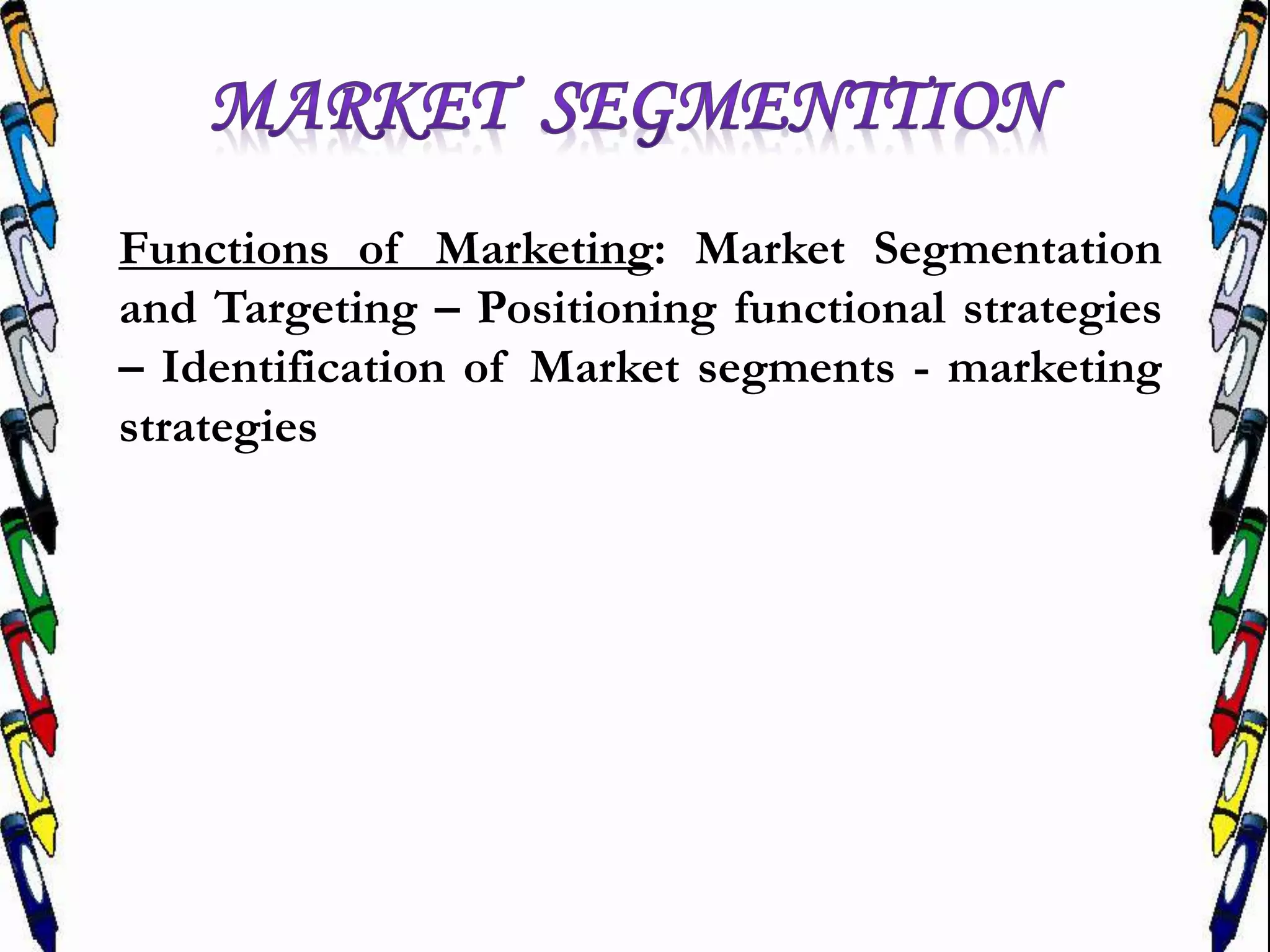 Market Segmentation PPT | PPTX