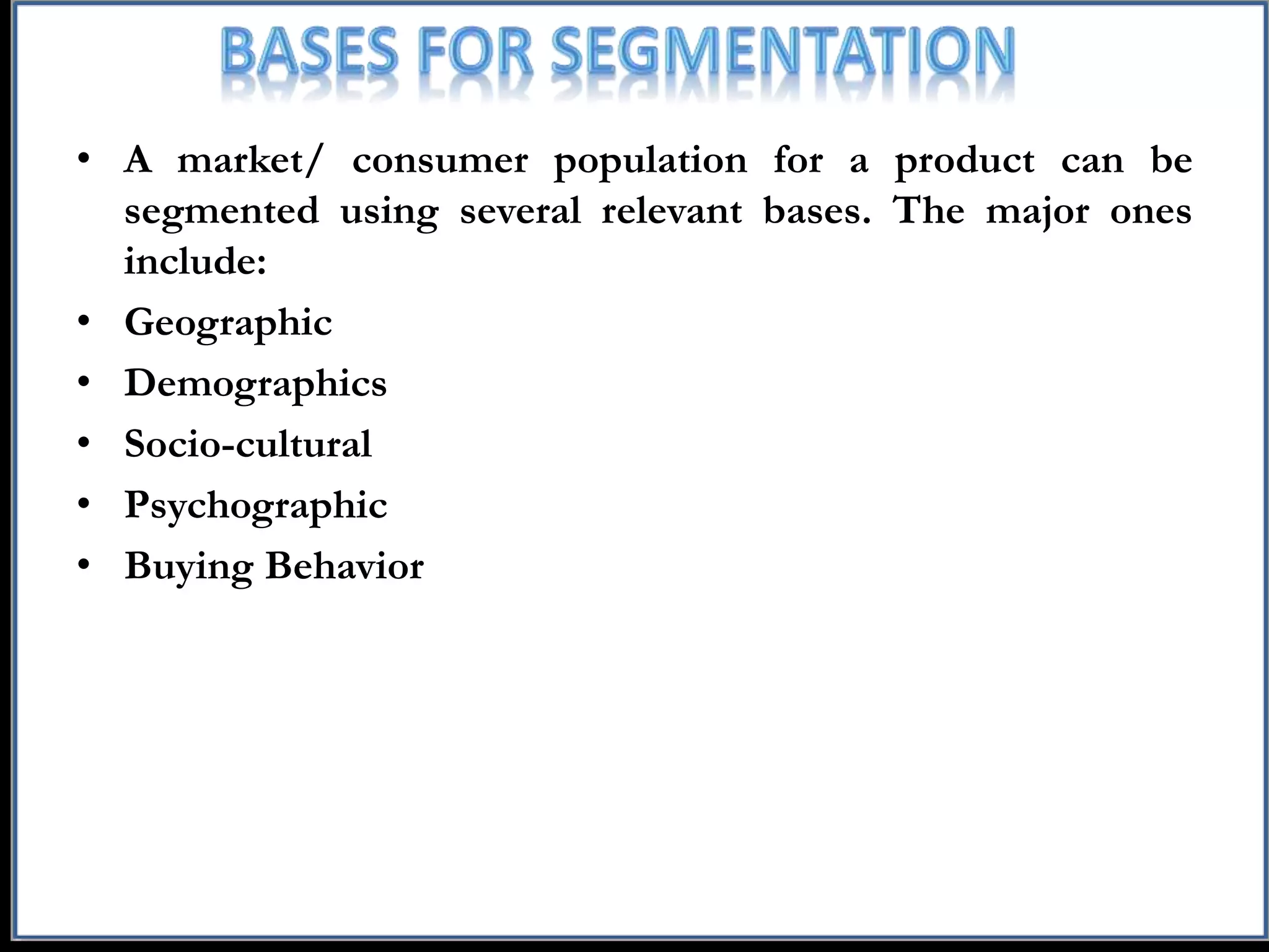 Market Segmentation PPT | PPTX