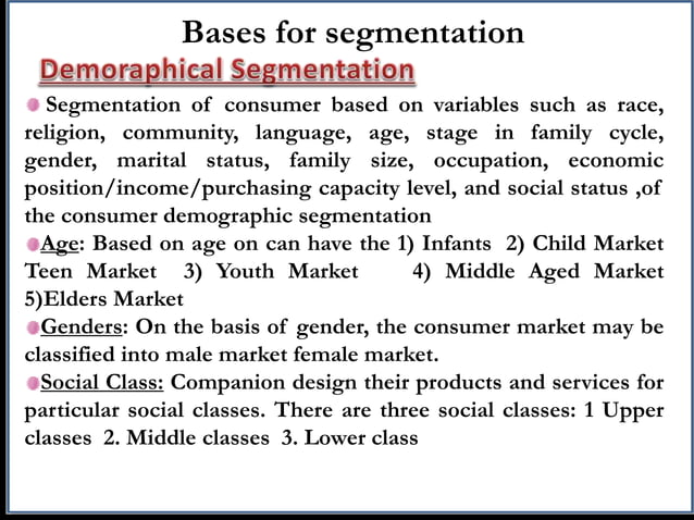 Market Segmentation PPT | PPTX