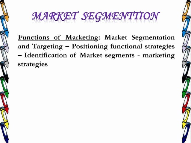 Market Segmentation PPT | PPTX
