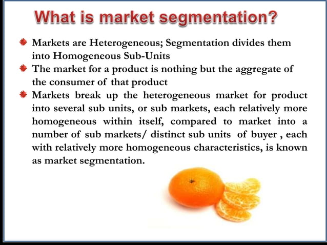 Market Segmentation PPT | PPTX