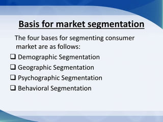 Market segmentation | PPT