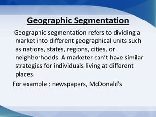 Market segmentation | PPT