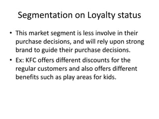 Market segmentation | PPTX