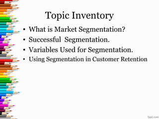 Market segmentation | PPT