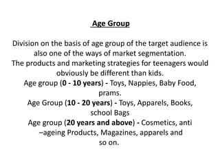 ppt on Market segmentation | PPTX