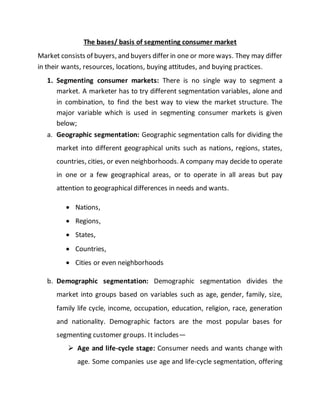 Market segmentation | DOCX