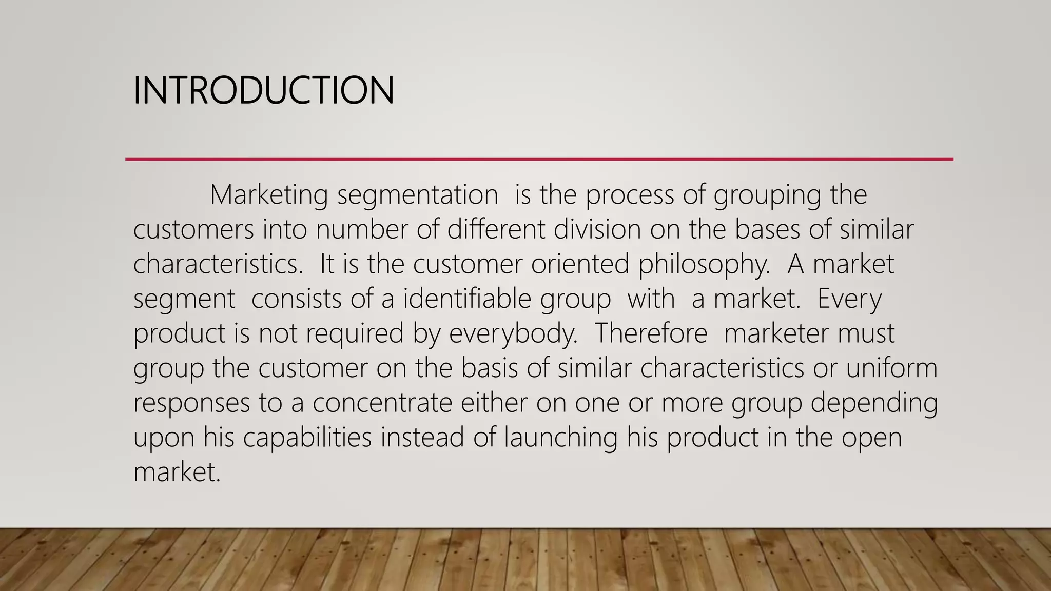 Market segmentation | PPT