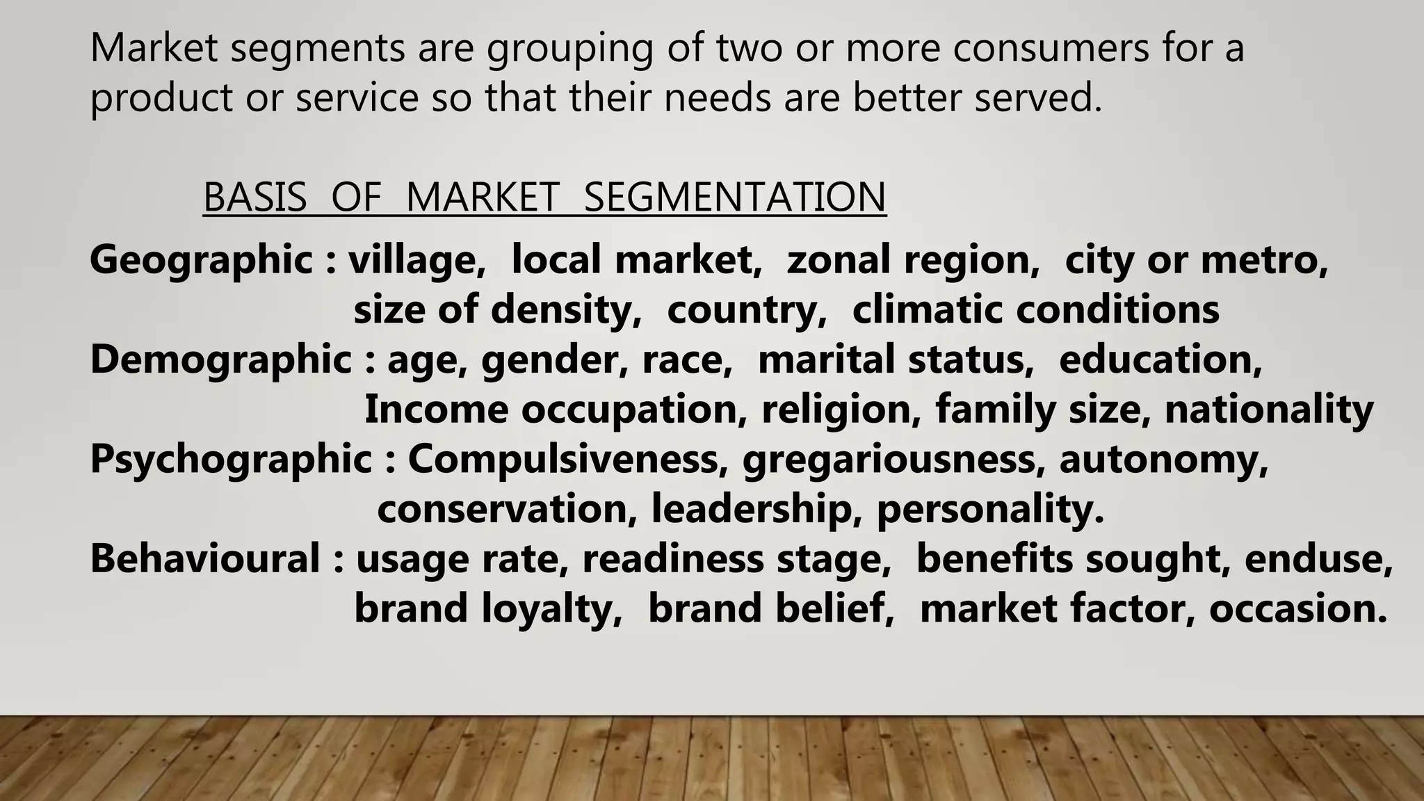 Market segmentation | PPT