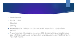 Market Segmentation, its Types and Benefits | PPT