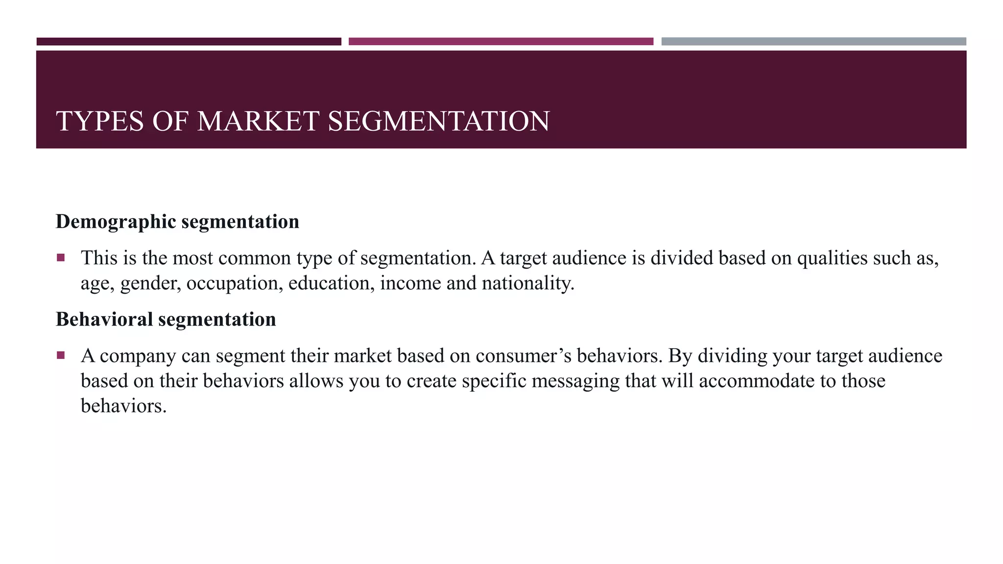 Market segmentation | PPT