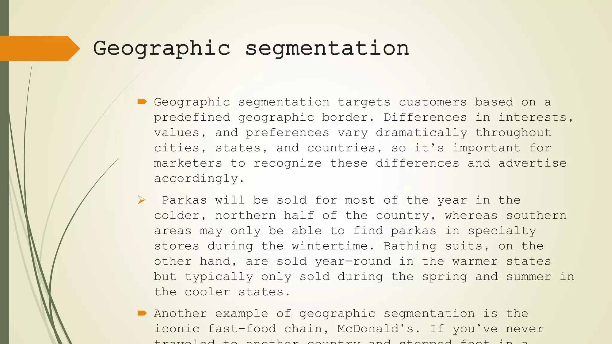 Market segmentation.pptx | Marketing and Advertising | Business