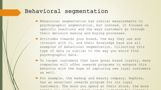 Market segmentation.pptx | Marketing and Advertising | Business