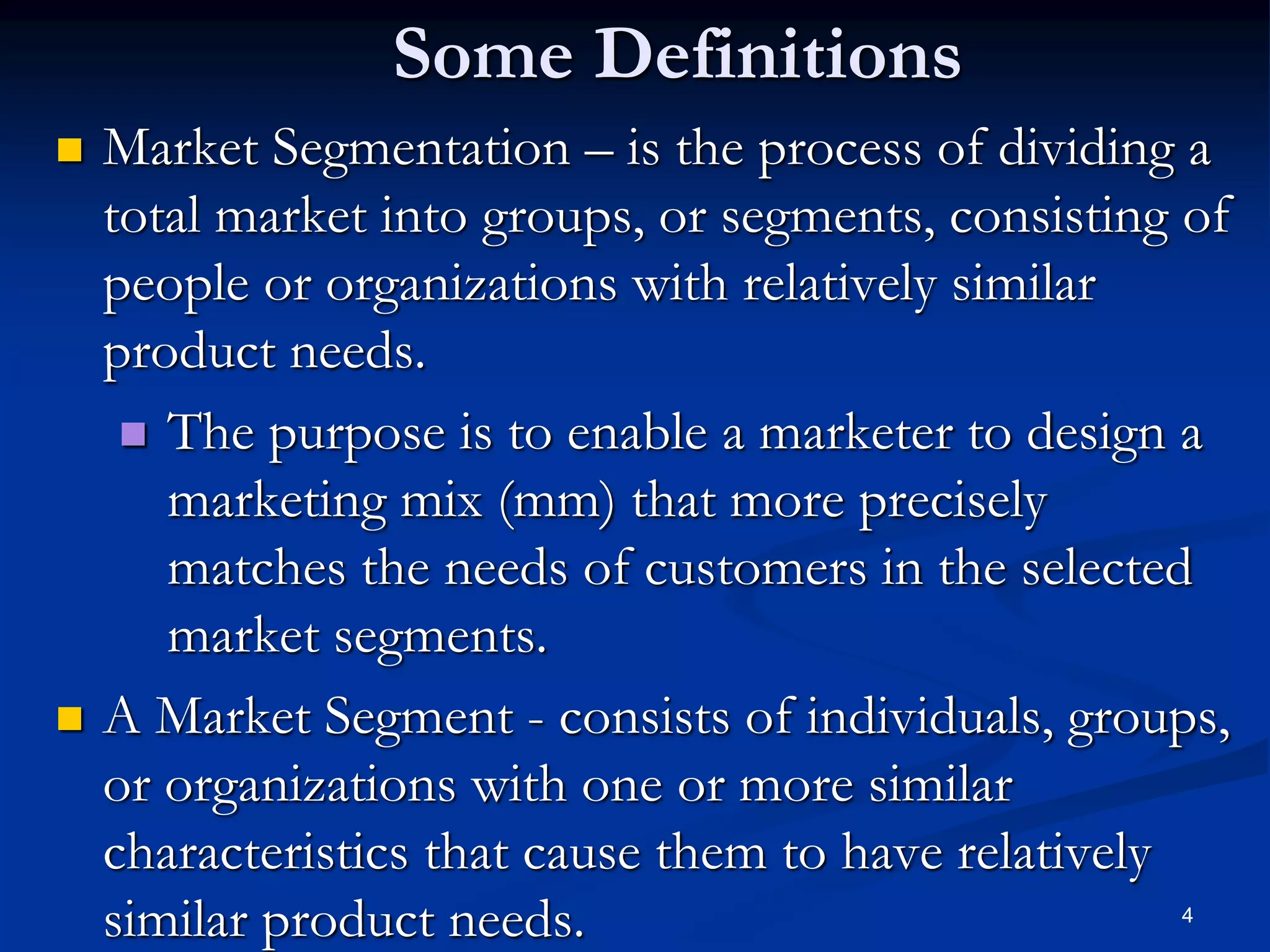Market segmentation marketing.ppt