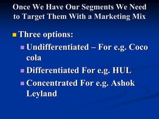 Market segmentation marketing.ppt