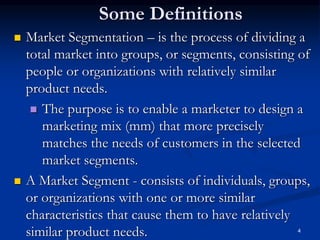 Market segmentation marketing.ppt
