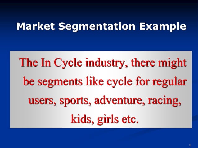 Market segmentation marketing.ppt