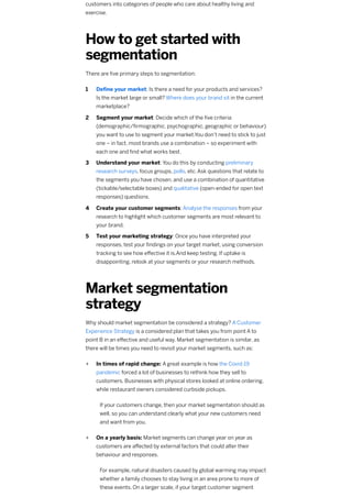 Market Segmentation.pdf | Marketing and Advertising | Business