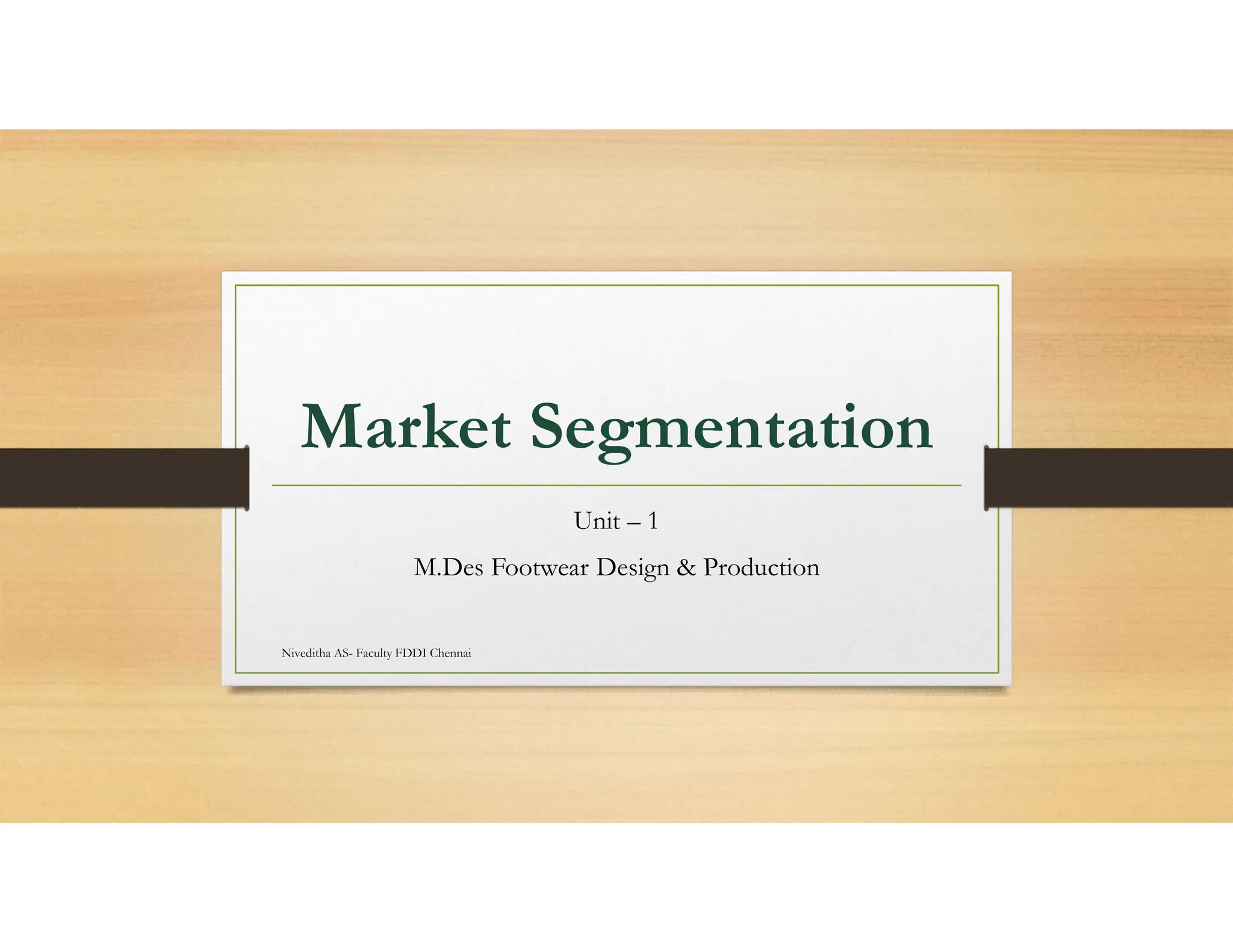 Market segmentation: Segments of a market refer to distinct groups of ...
