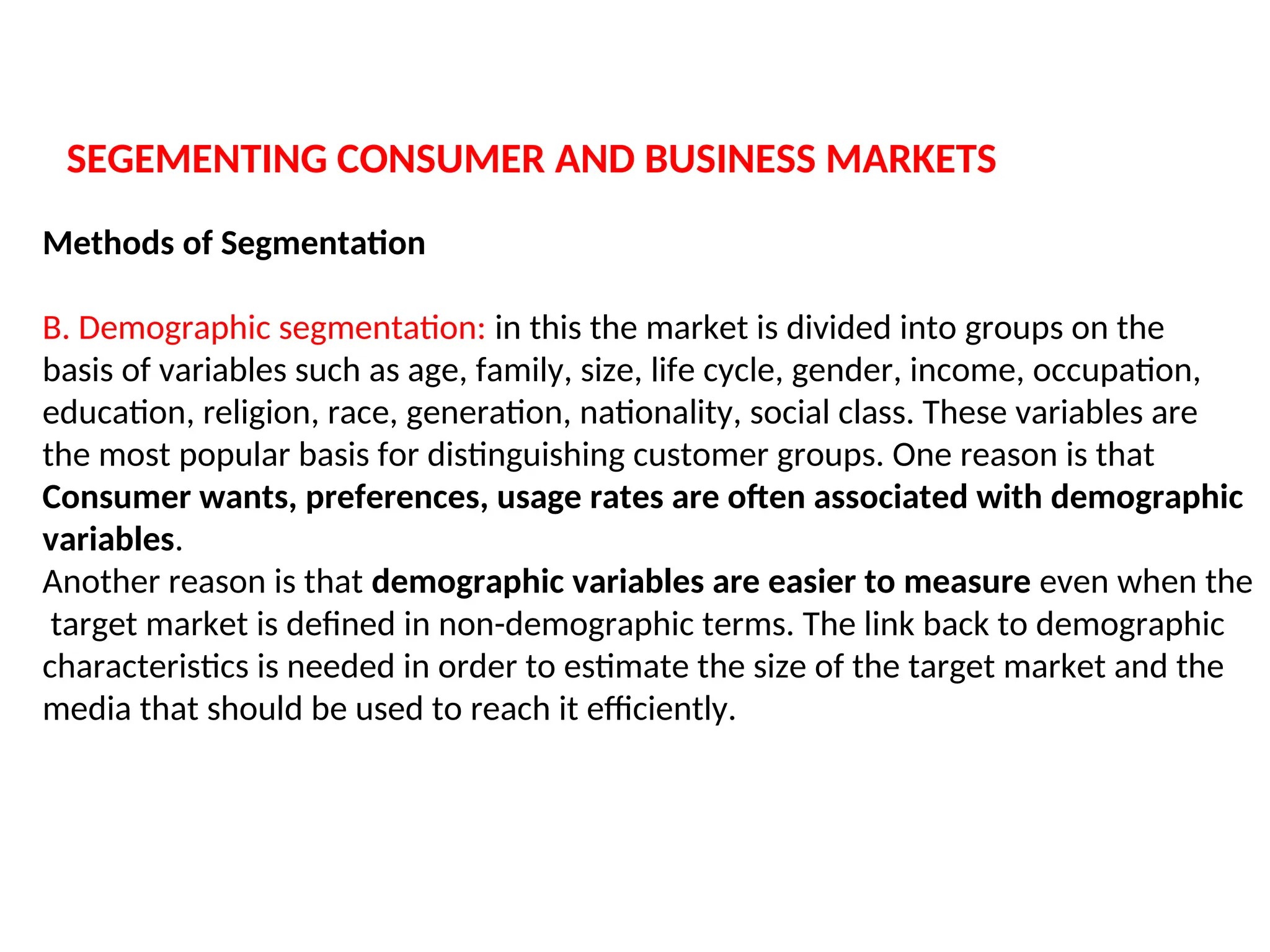Market Segment - Bases of segmentation and examples | PPT