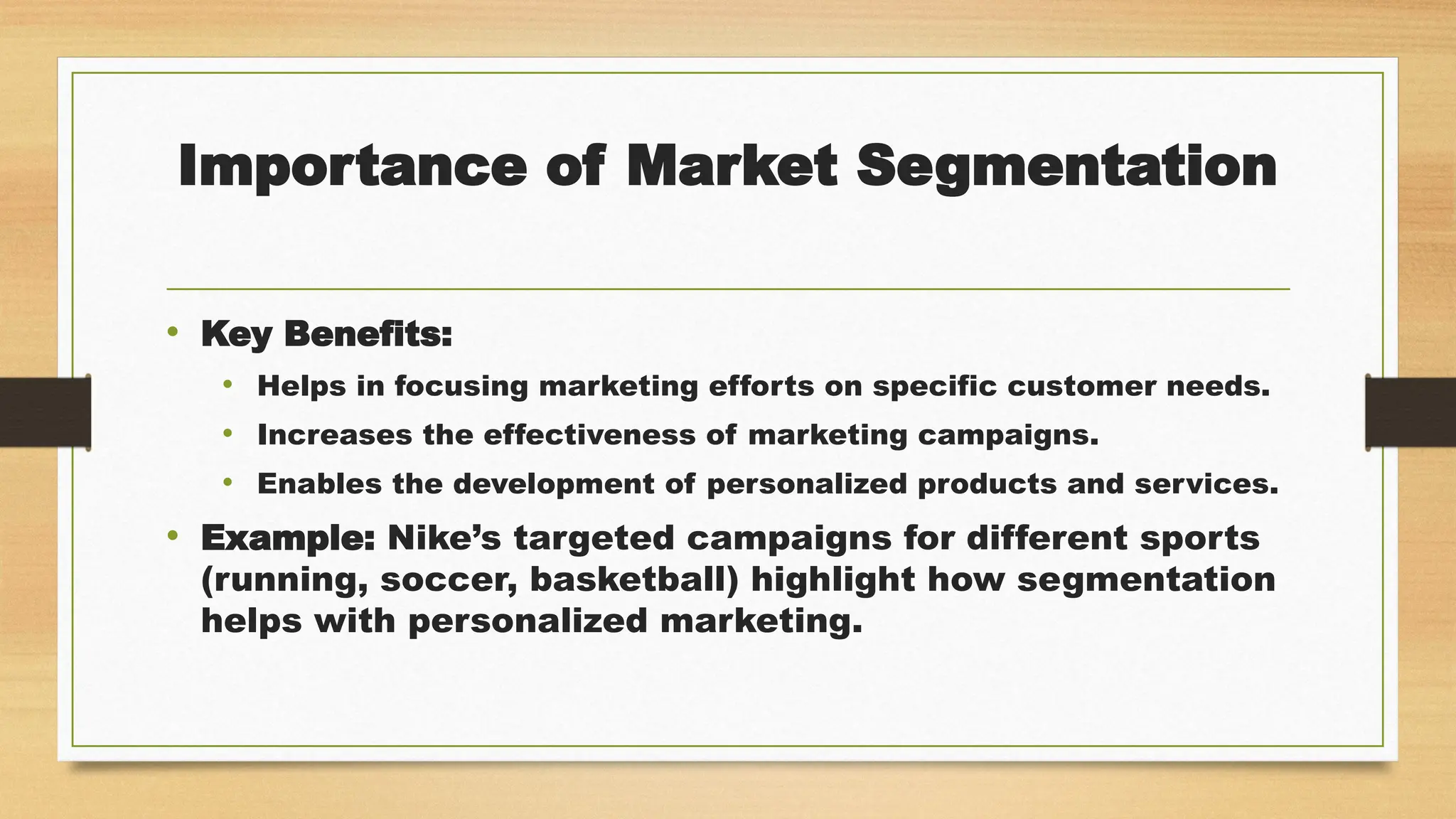 MARKET SEGMENTATION,METHODS,REQUIREMENTS FOR EFFECTIVE MARKET ...