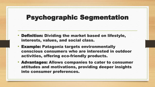 MARKET SEGMENTATION,METHODS,REQUIREMENTS FOR EFFECTIVE MARKET ...