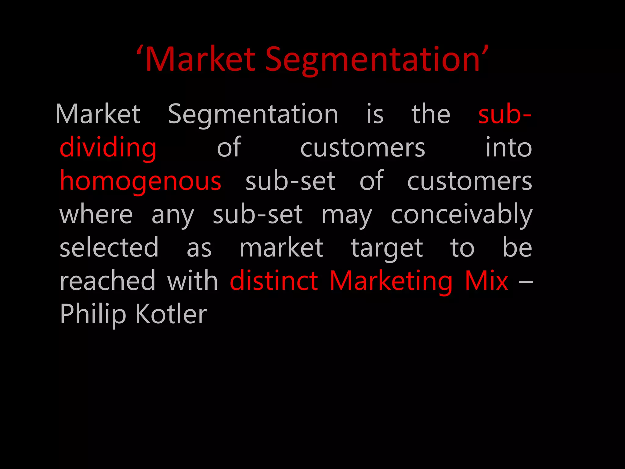 Market segmentation PPT | PPTX