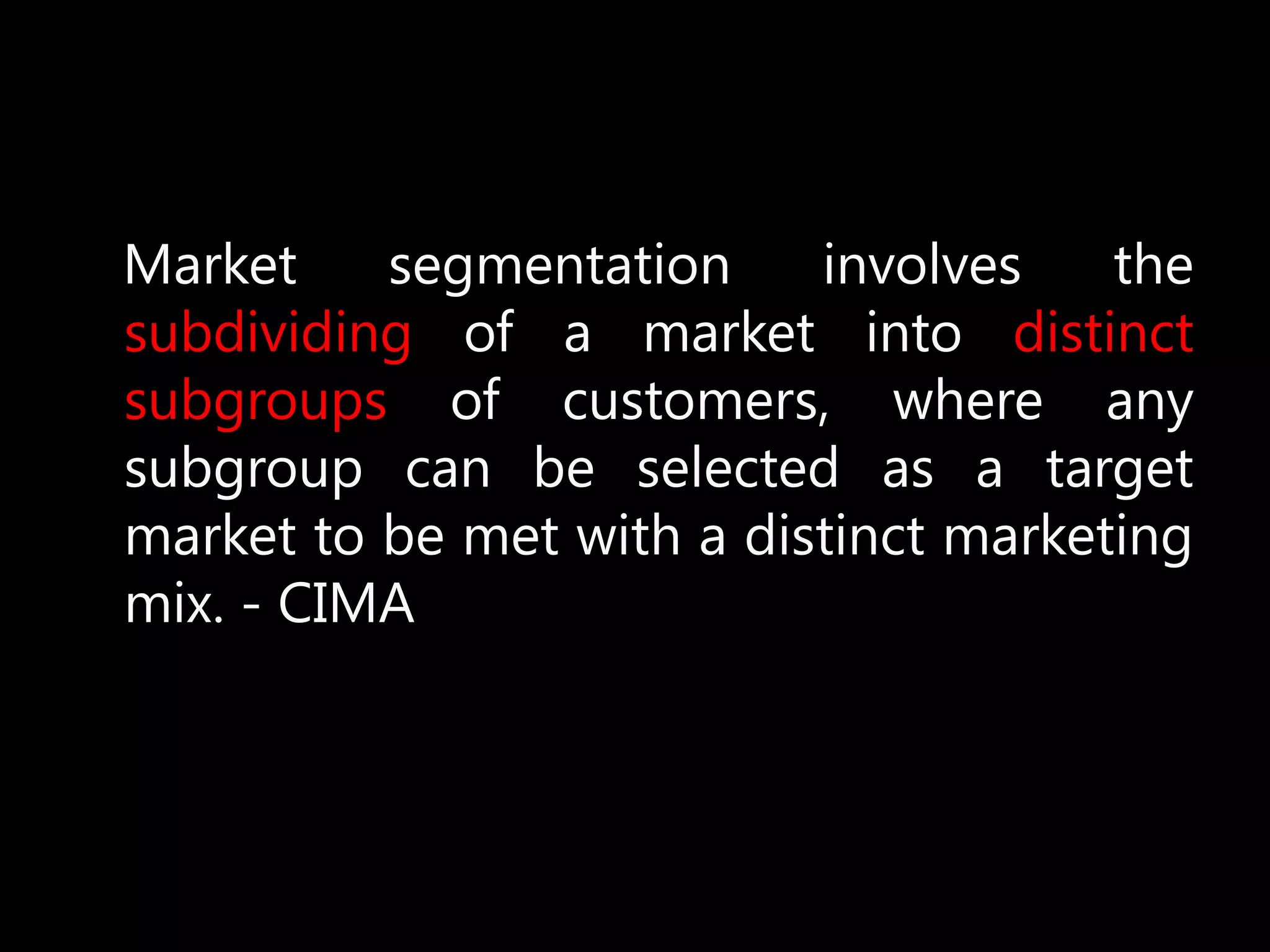 Market segmentation PPT | PPTX