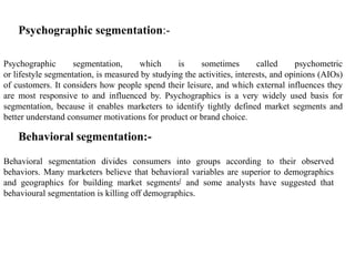 Market segmentation | PPT