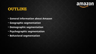 Market segmentation Amazon made by TSUE students | PPTX | Business ...