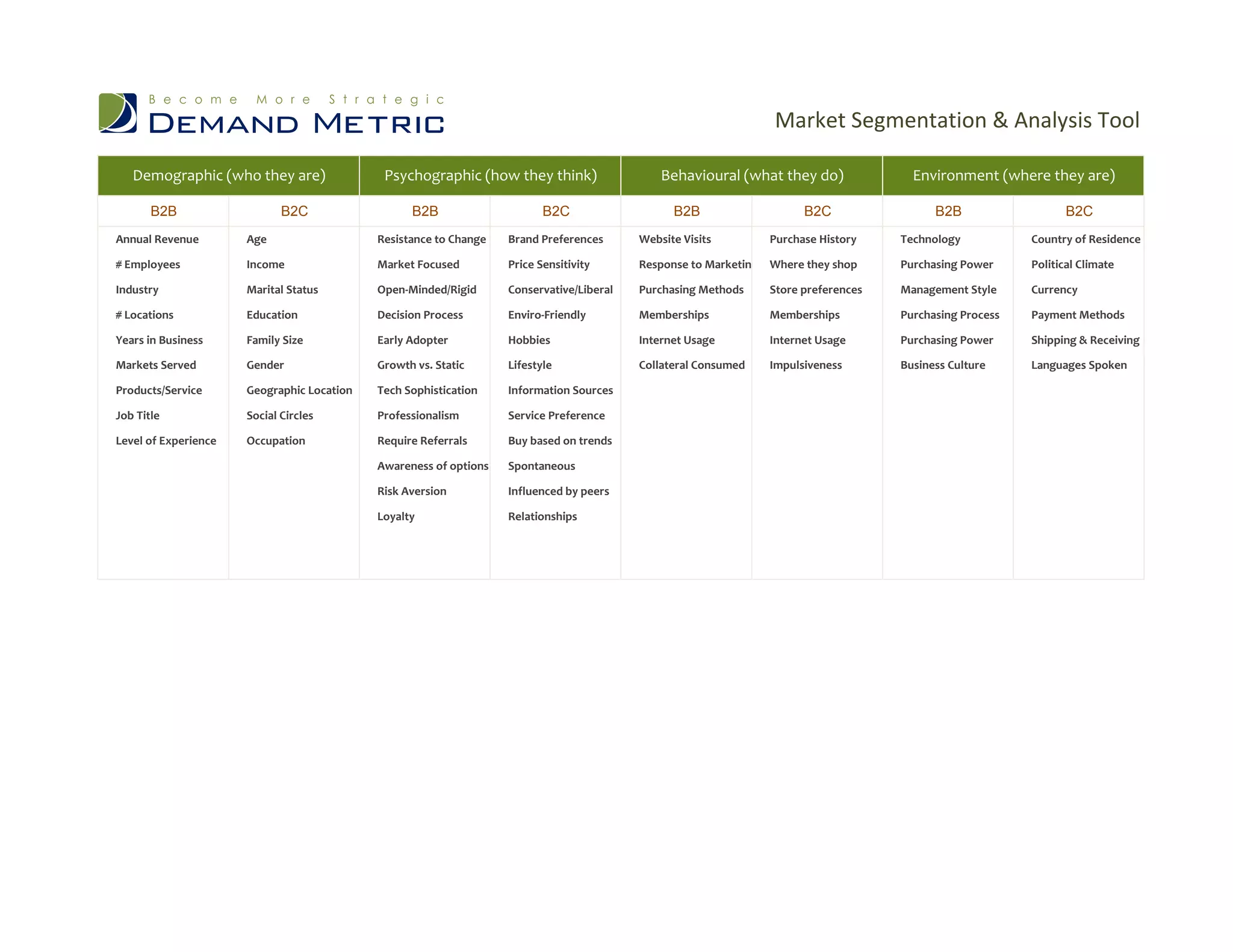 Market Segmentation and Analysis Tool | PDF